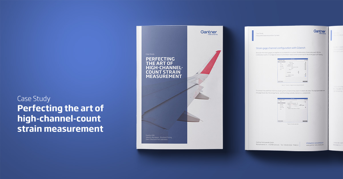 Case study: aerospace structural testing | Gantner Instruments